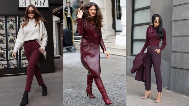 La elegancia del color borgoña en la moda femenina